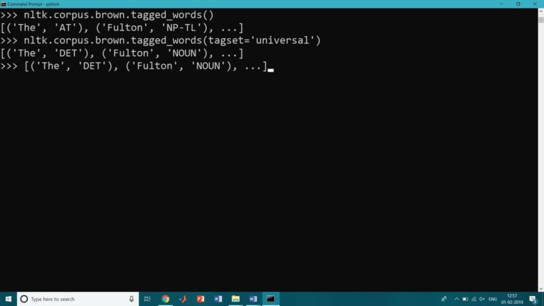 Categorizing and POS Tagging with NLTK Python | Learntek
