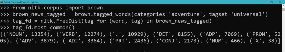 Categorizing and POS Tagging with NLTK Python | Learntek