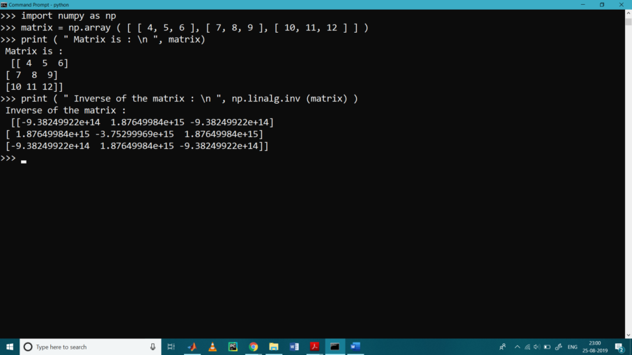 Matrix Operations With Python Numpy Part 1 Learntek