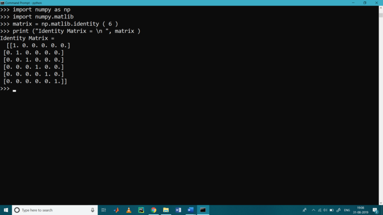 Matrix Operations With Python Numpy Ii Learntek
